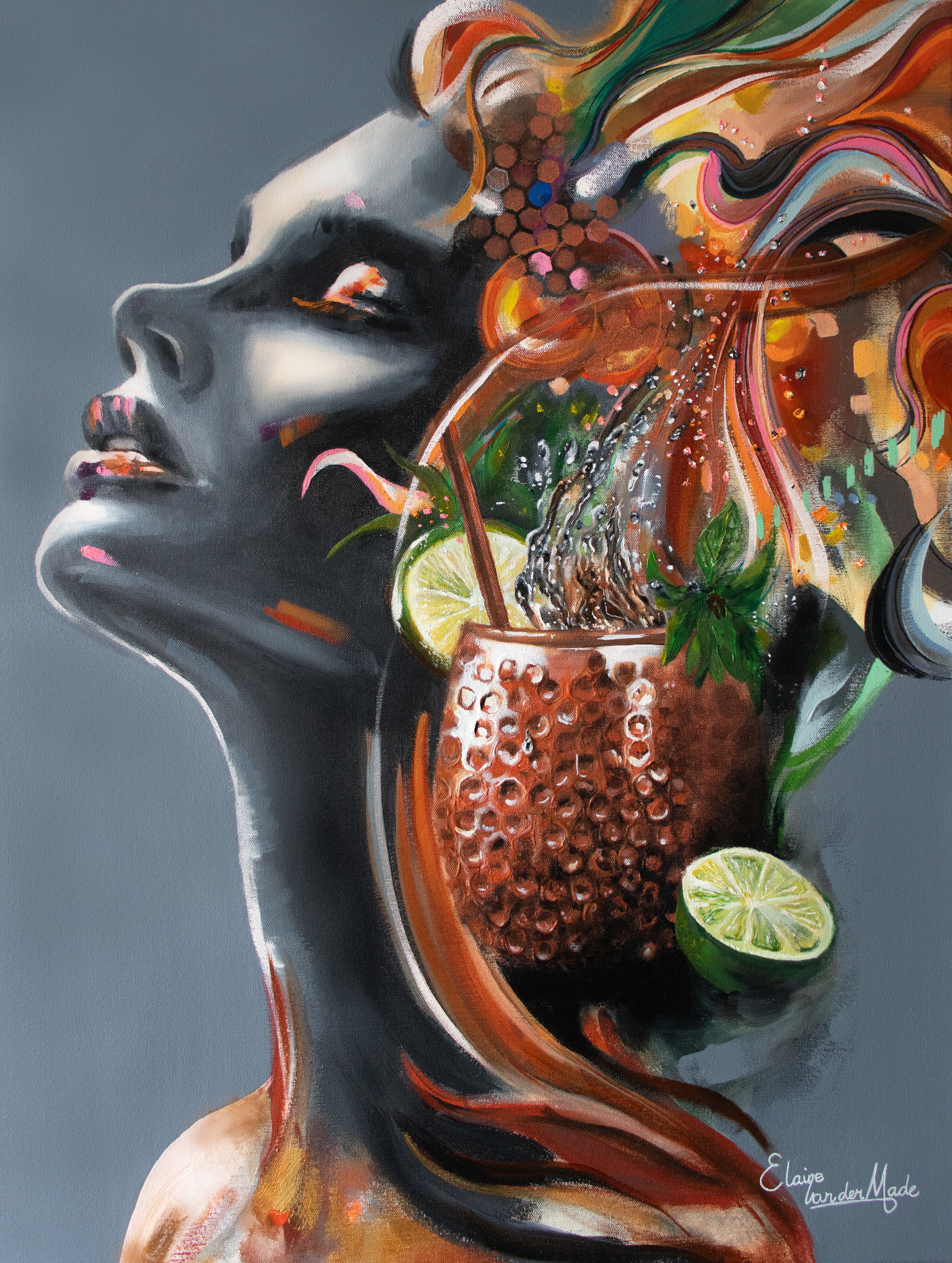 Original Commission Lime's Delight – elainevandermade.com